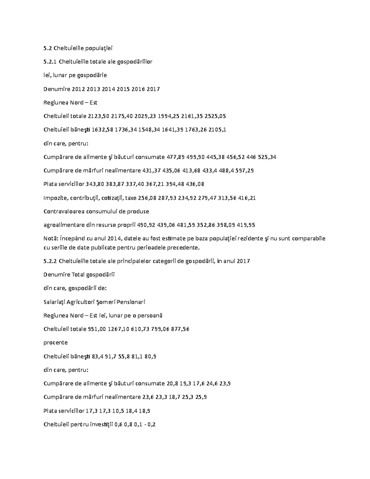 Materiale proiect finante - 5 Cheltuielile populaţiei 5.2 Cheltuielile ...