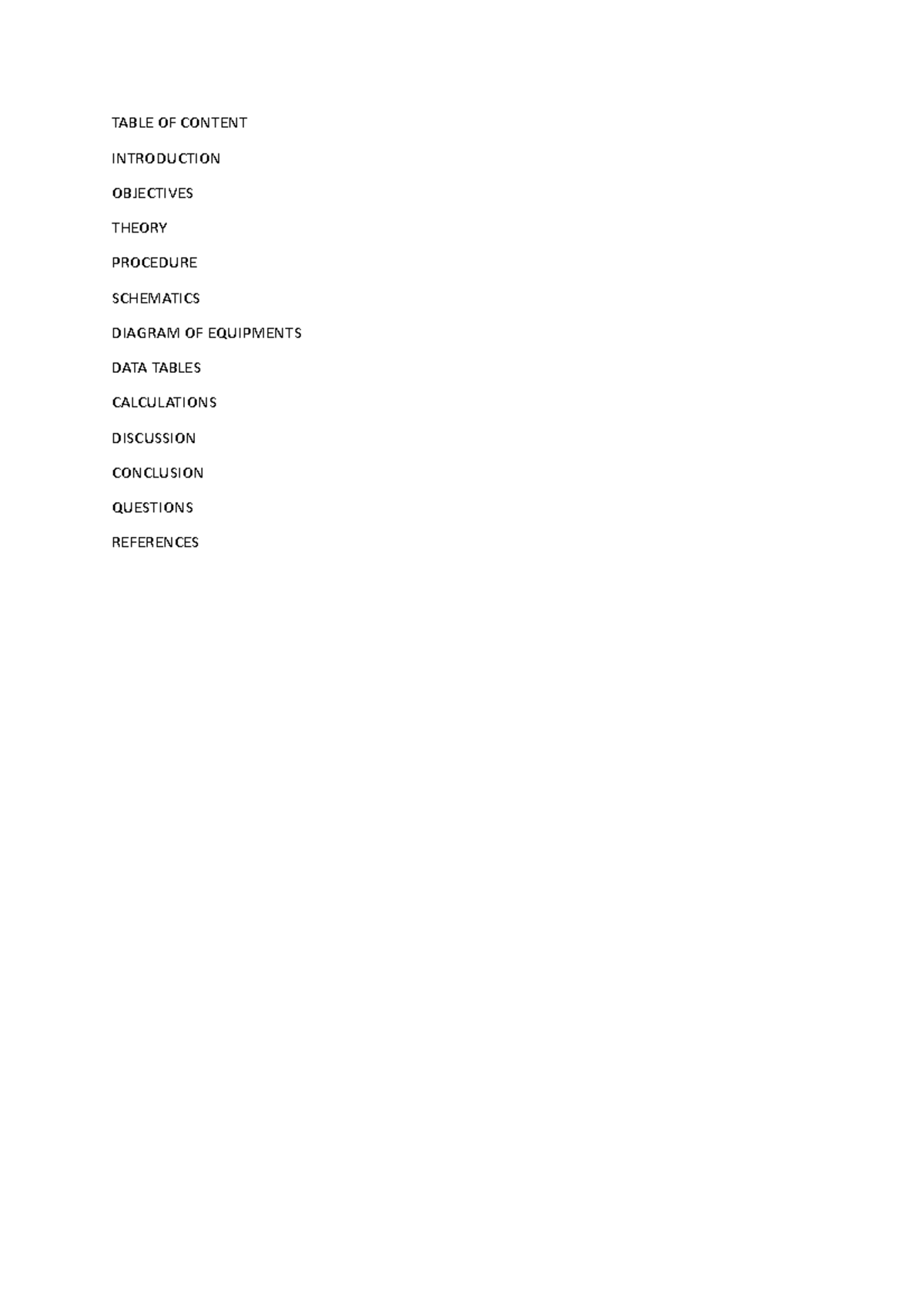 Circuit Theory EXP 4 - it has report - TABLE OF CONTENT INTRODUCTION ...