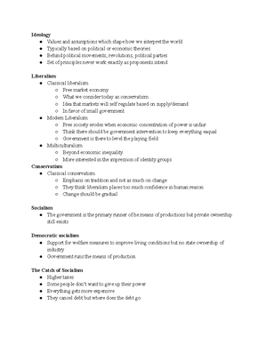 Politics Week 4 Notes - Professor Quinn - What is a Nation? Culturally ...