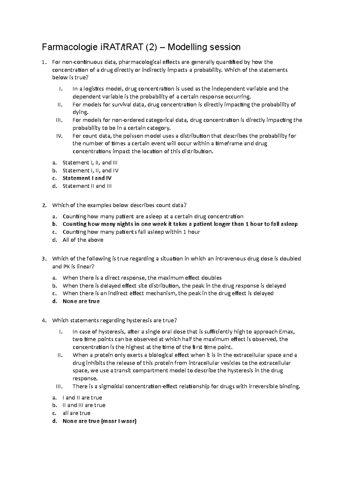 I RAT-t RAT Fcol2 2 - iRAT en tRAT - Farmacologie iRAT/tRAT (2 ...