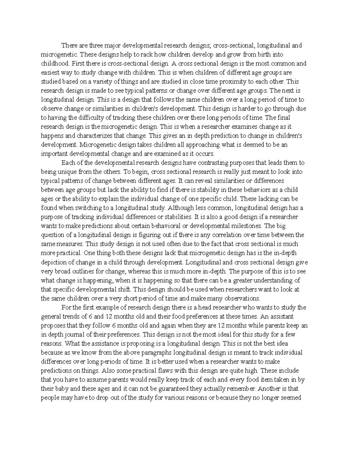 Peerceptiv Assignment 1 - There are three major developmental research ...