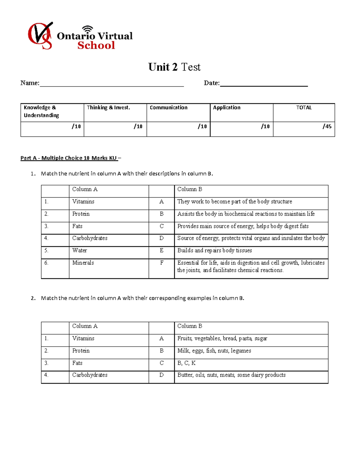 1707165915-HFA4U Unit Test 2 - Janet Da Cruz - Unit 2 Test - Studocu
