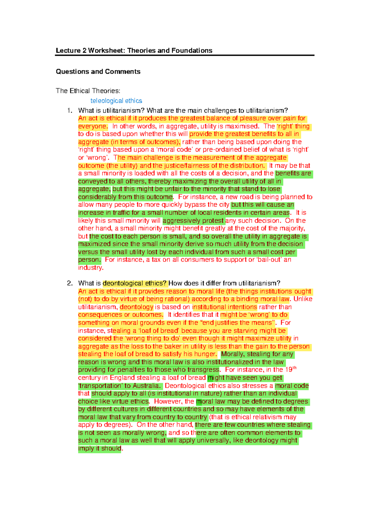 Lecture 2 Theories and Foundations Sample Answer - MKTG30012 - Unimelb ...