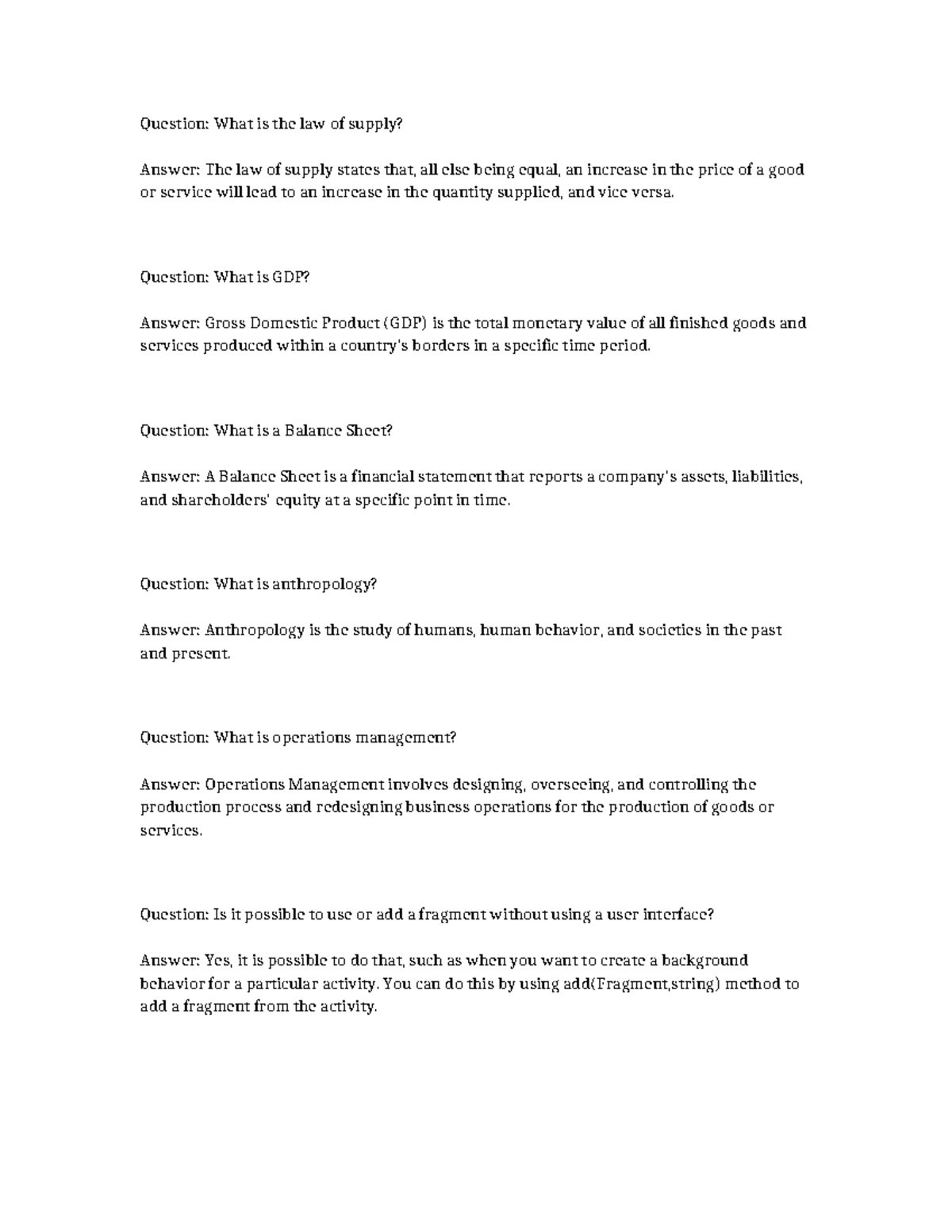 Pseudofarcy foined gasmata - Question: What is the law of supply ...