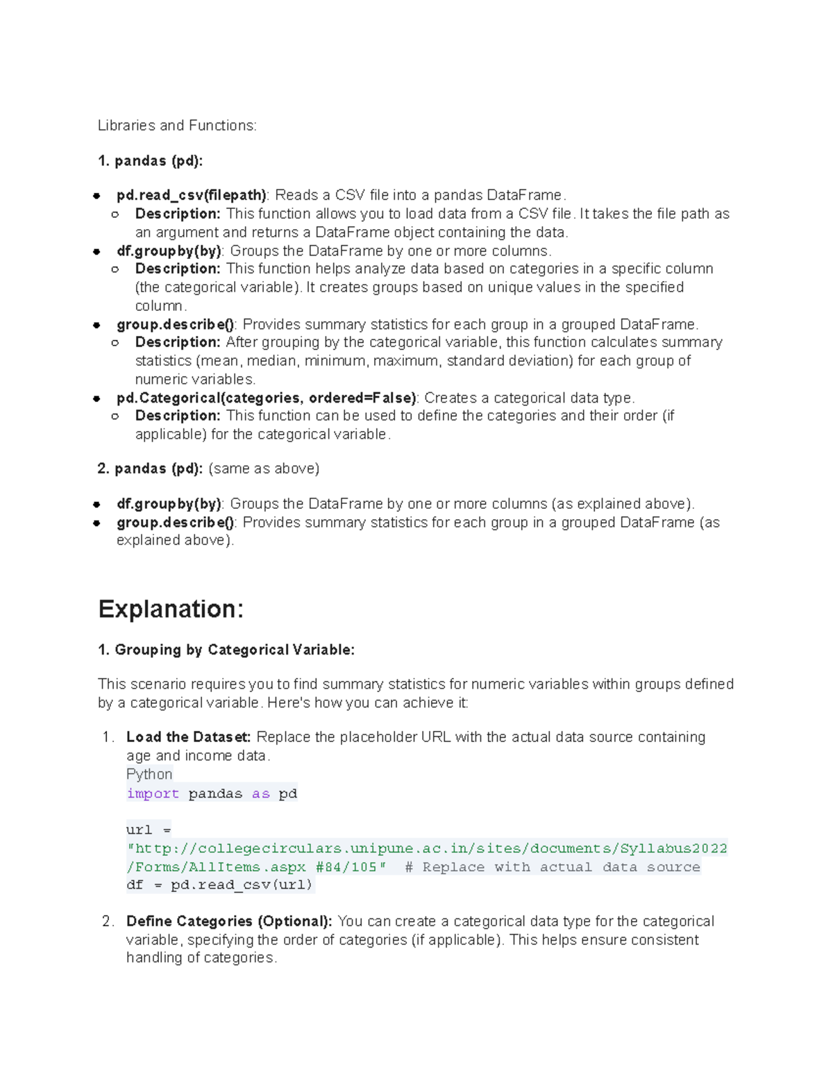 3) Descriptive Statistics - Measures of Central T - Libraries and ...