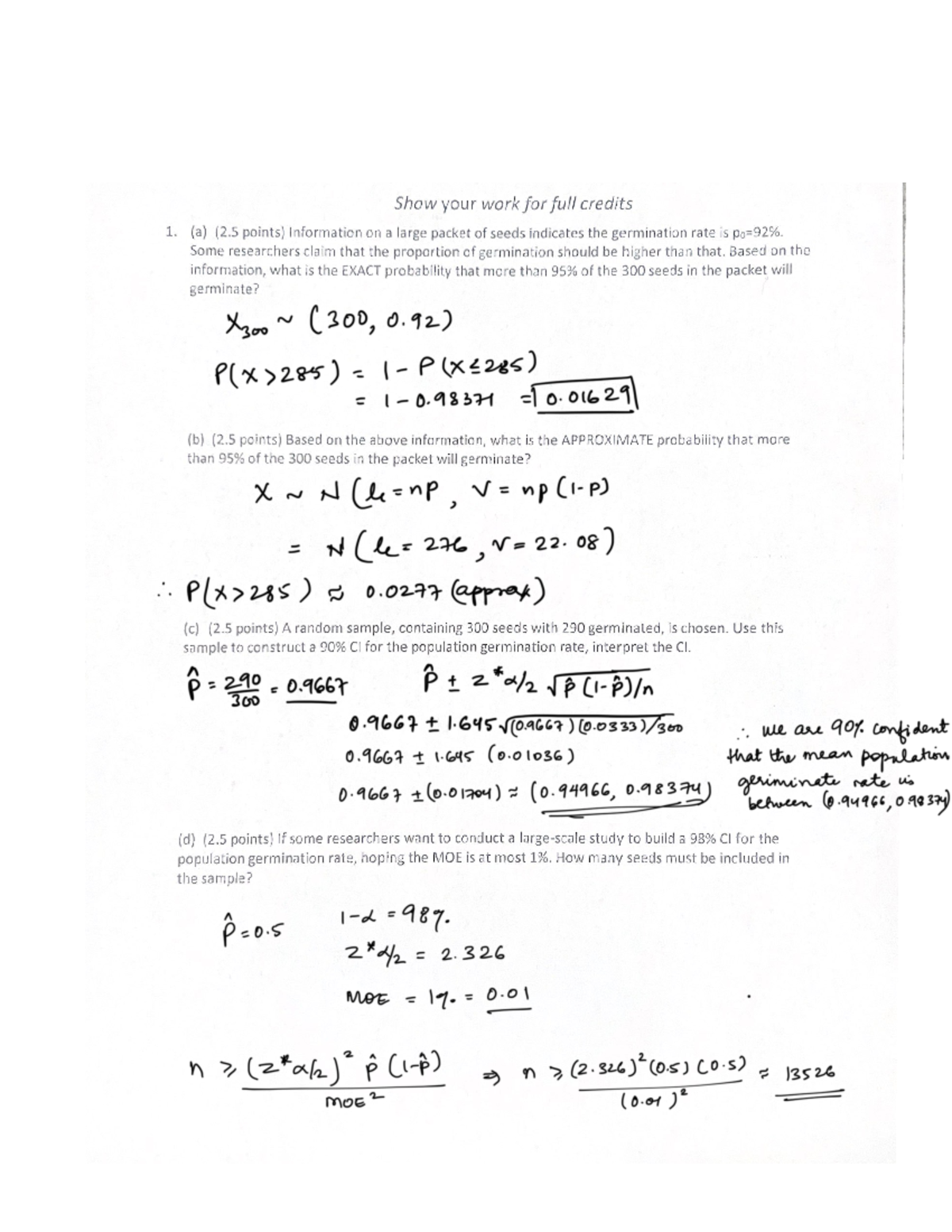 ICA17 - STATS 350 ICA's - Professor Fei Tan - STAT35000 - Studocu
