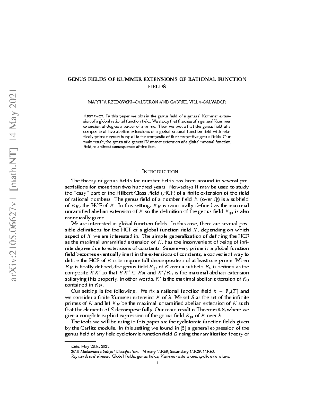 4 - To know the research available - arXiv:2105 [math] 14 May 2021 ...