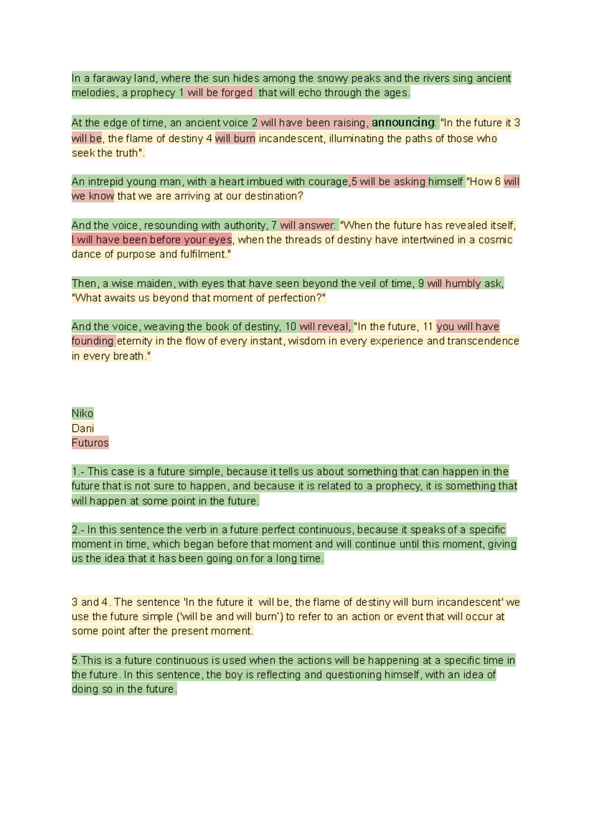 Prophecy - Hacer una profecia y hablar sobre los futuros que se usan ...