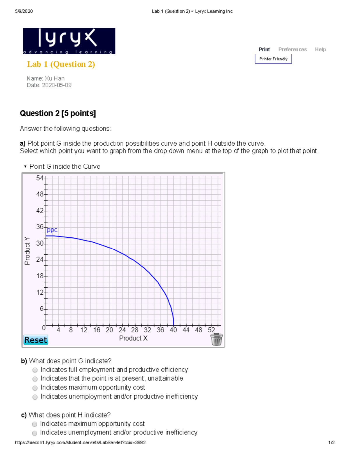 Lab 1 (Question 2) Lyryx Learning Inc - 5/9/2020 Lab 1 (Question 2 ...