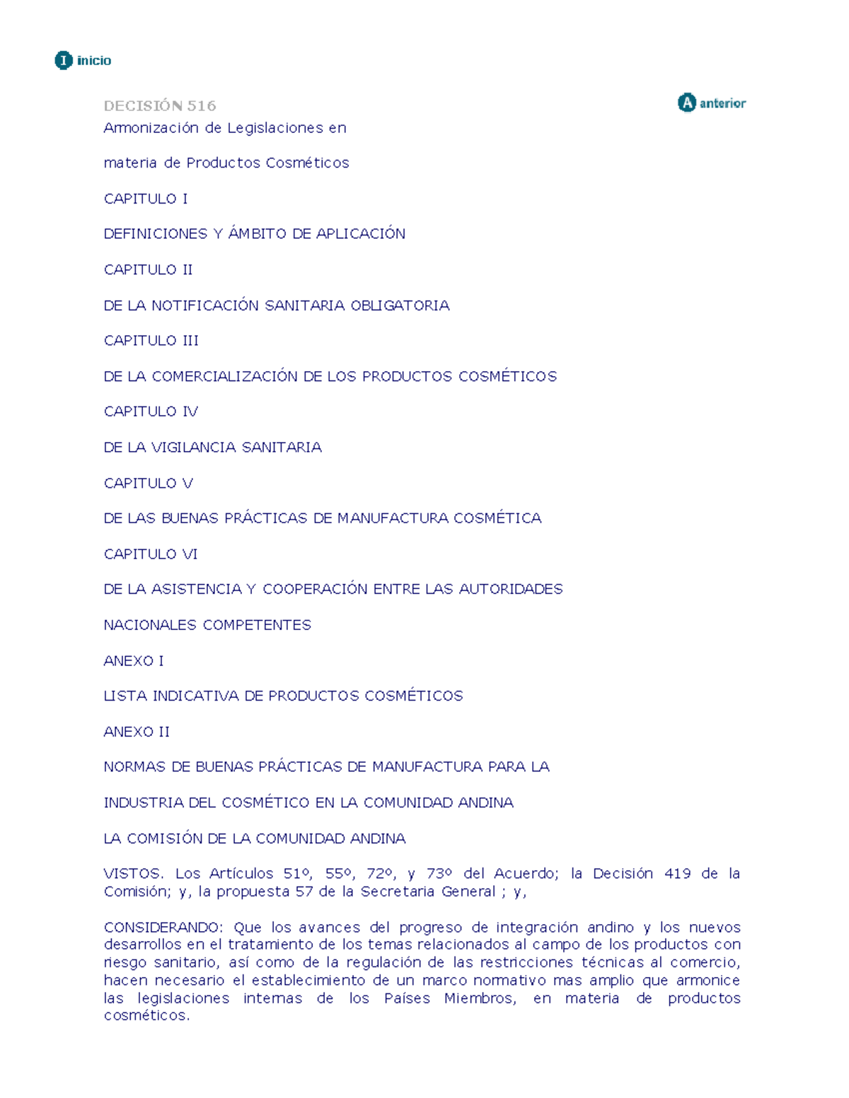 Manual BPM- Digemid-decision 5166 - DECISIÓN 516 Armonización de ...