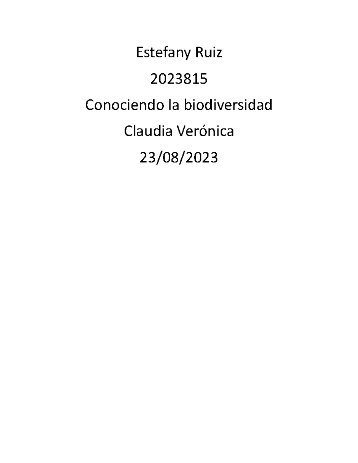 Ruiz estefanny Cuidaddo del planeta - Estefany Ruiz 2023815 Conociendo ...