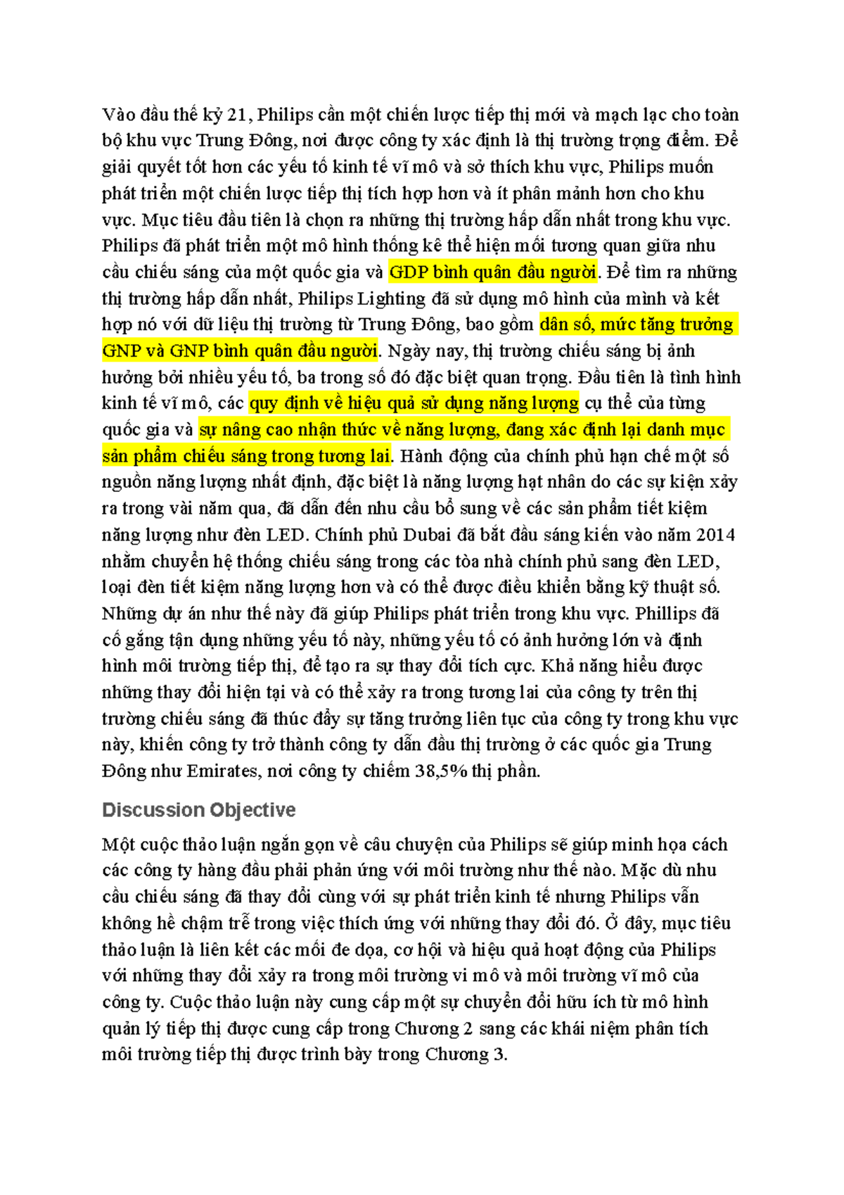 bt chương 3 - mar - Vào đầu thế kỷ 21, Philips cần một chiến lược tiếp ...