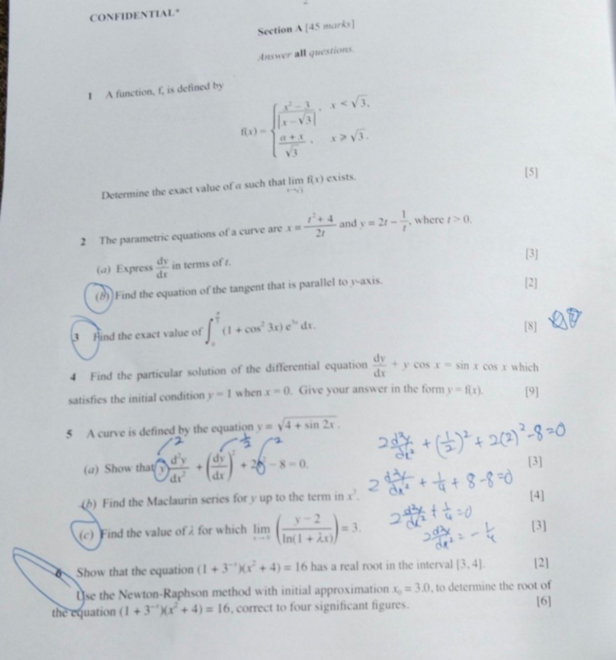 STPM 2023 S2 Math T (done correction) - Mathematic - Studocu