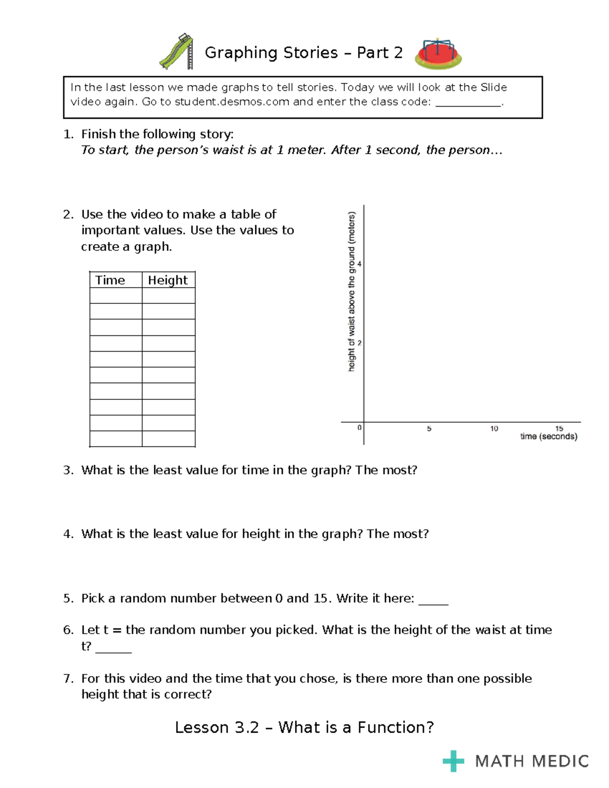 Lesson 3 2 Algebra 2 Math Medic 2 Graphing Stories Part 2 1 lesson-3-2-algebra-2-math-medic-2-graphing-stories-part-2-1