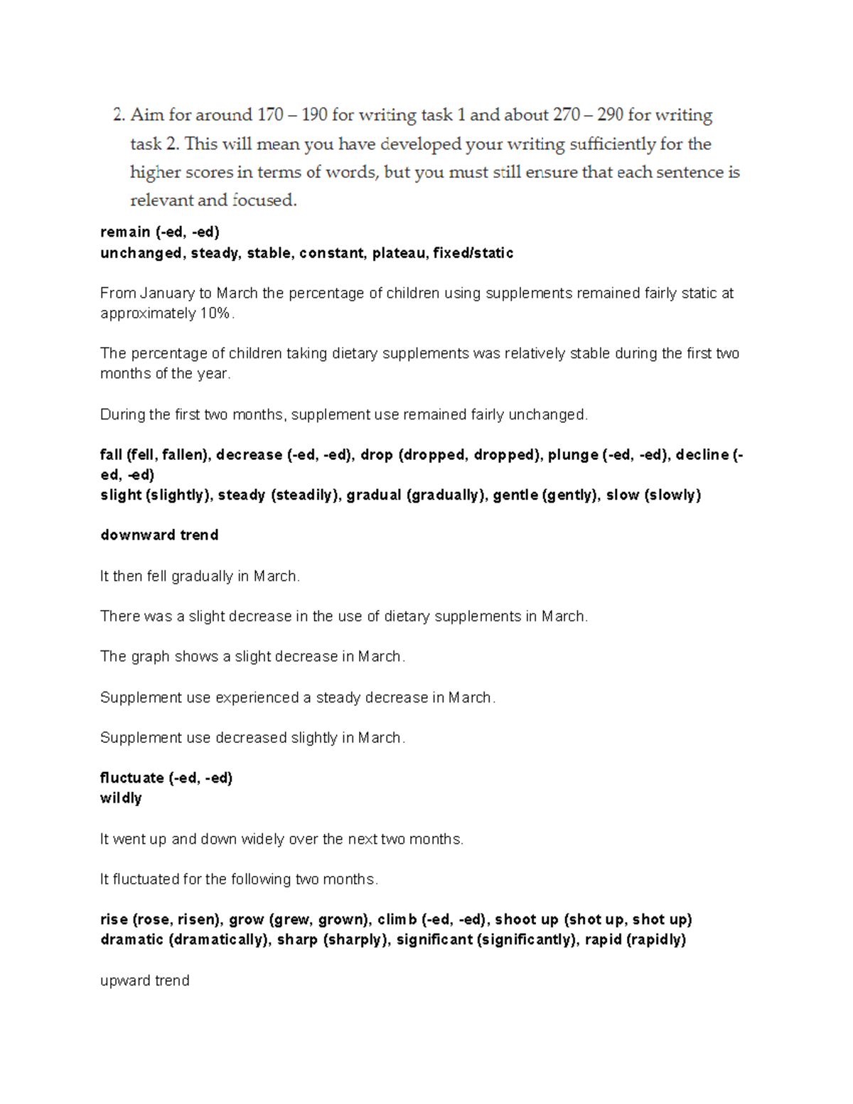 Line Graph - ielts - remain (-ed, -ed) unchanged, steady, stable ...