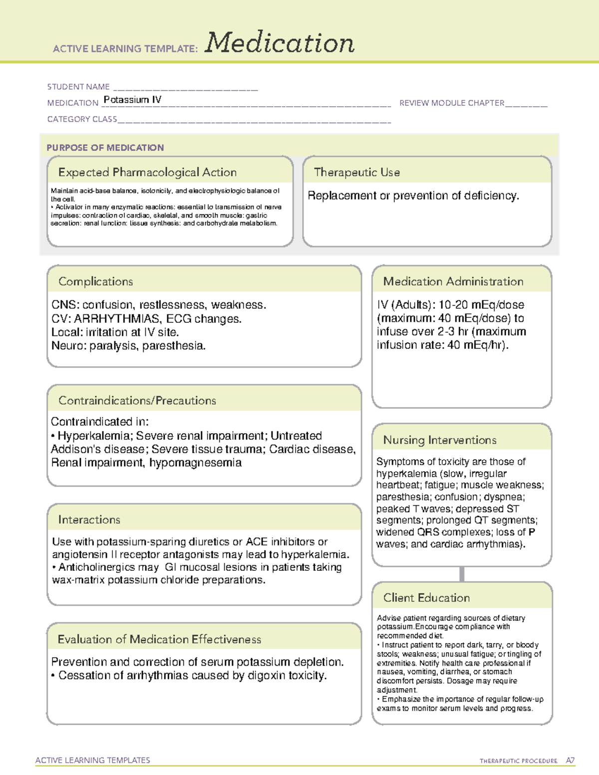 Active Learning Template Potassium IV - ACTIVE LEARNING TEMPLATES ...