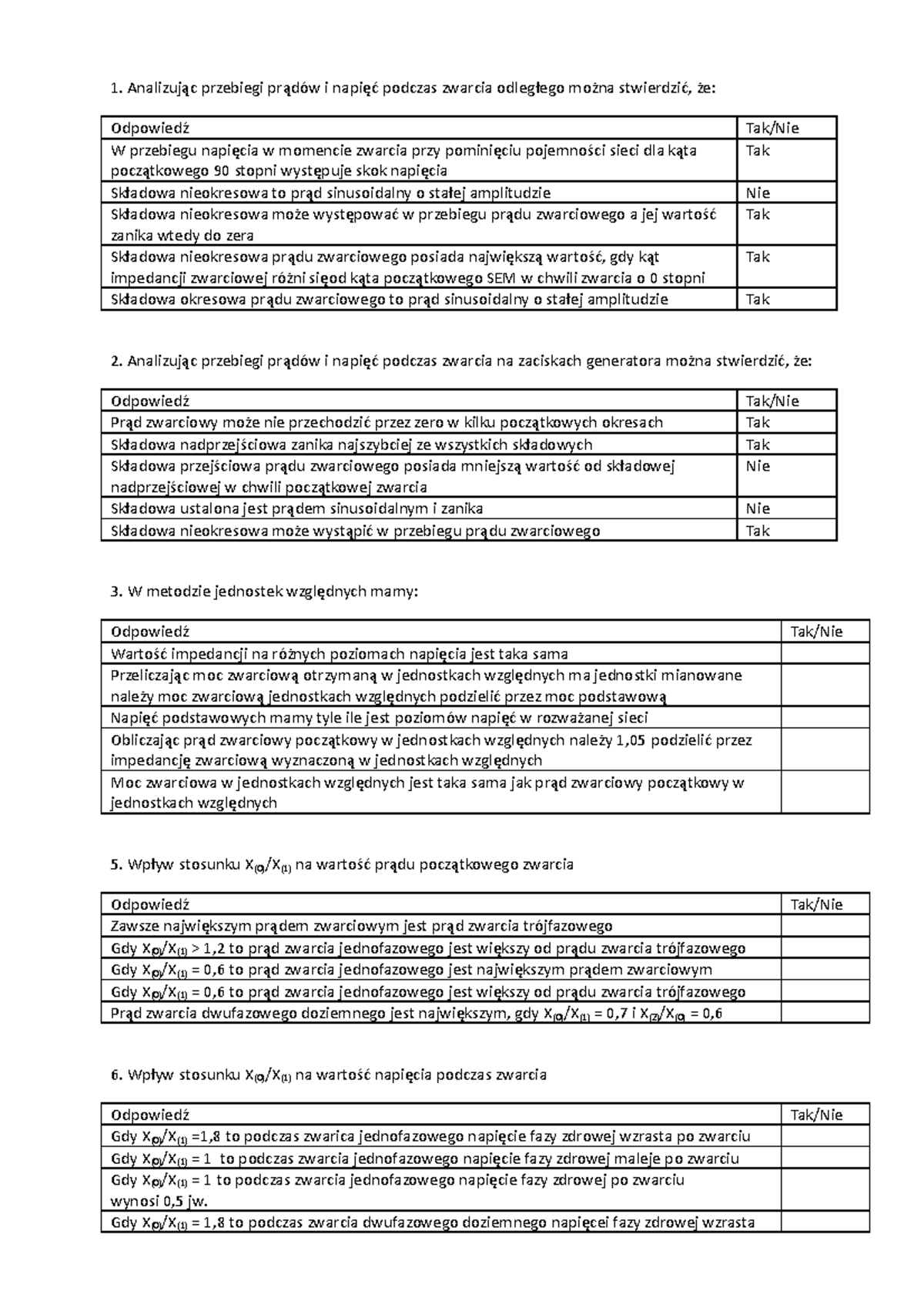 Zwarcia-wersja-7 - Zwarcia w systemach elektroenergetycznych laboratoria - Analizując przebiegi ...