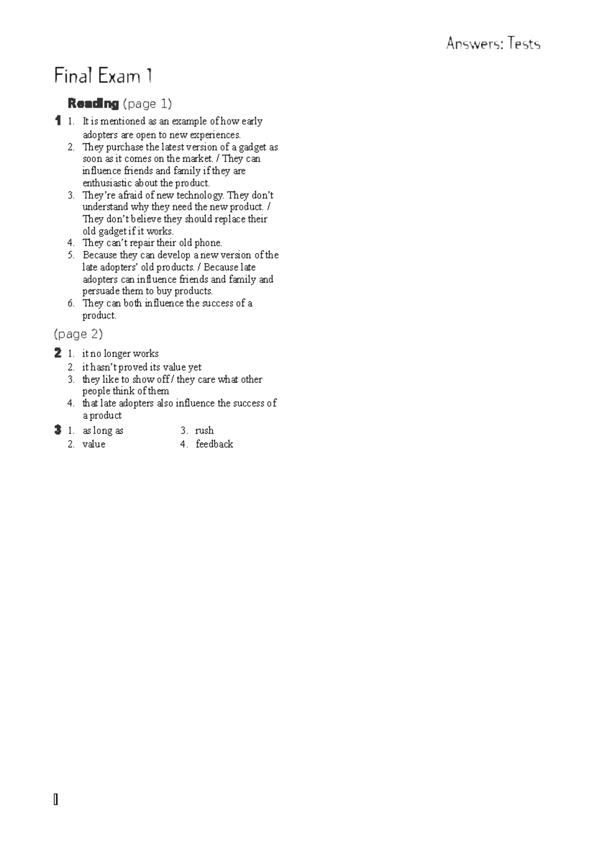 Final Exam 1 Reading AK - Guia ingles - Reading (page 1) 1 1. It is ...
