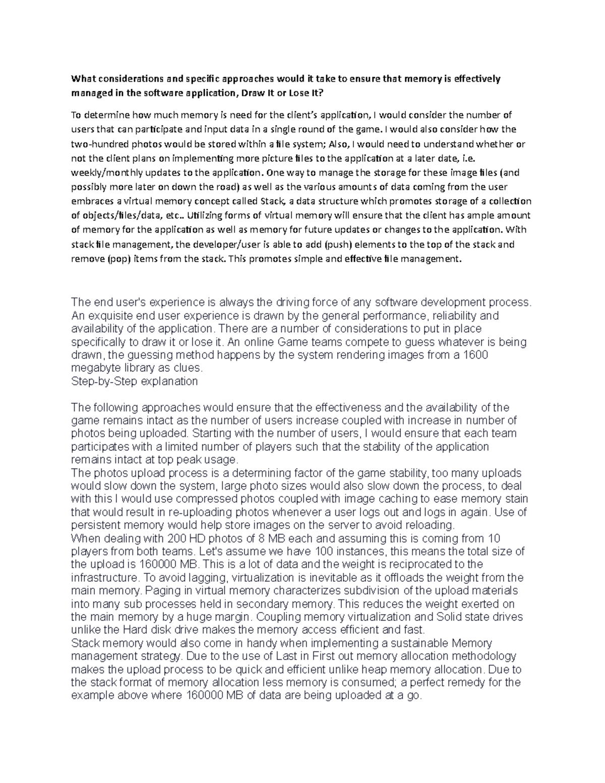 CS 230 Memory Management - What considerations and specific approaches ...