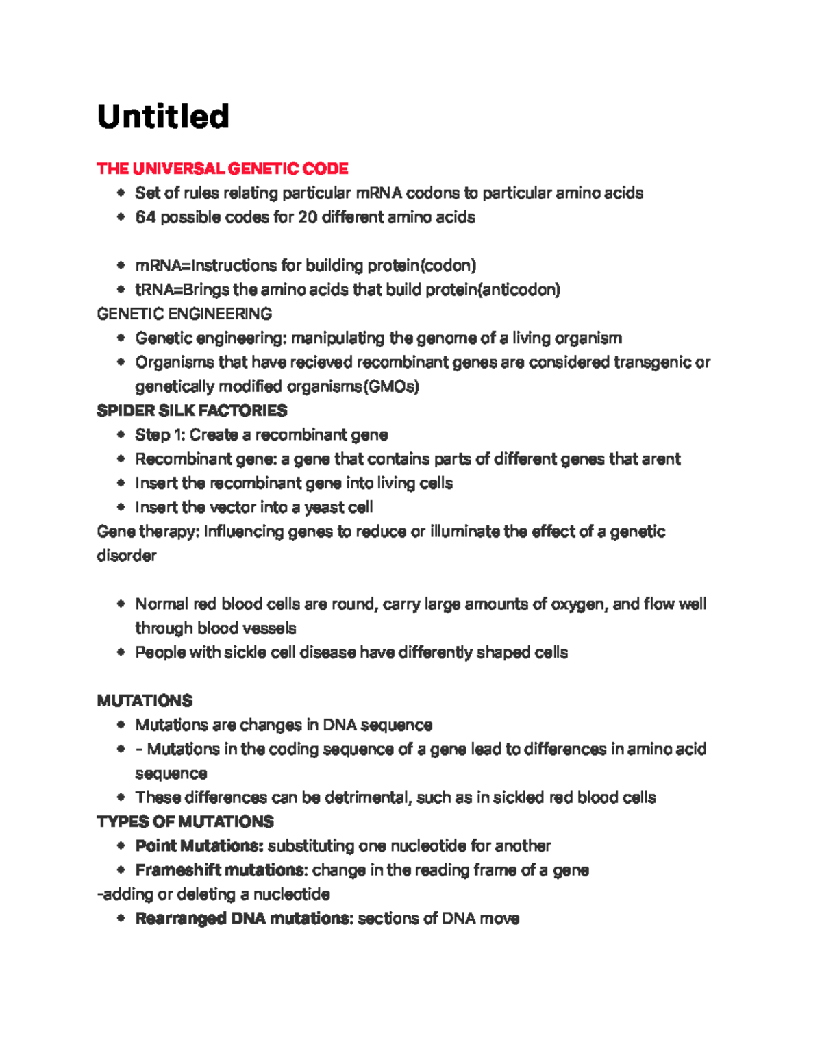 Untitled - Professor Anderson - U n t i t l e d THE UNIVERSAL GENETIC ...