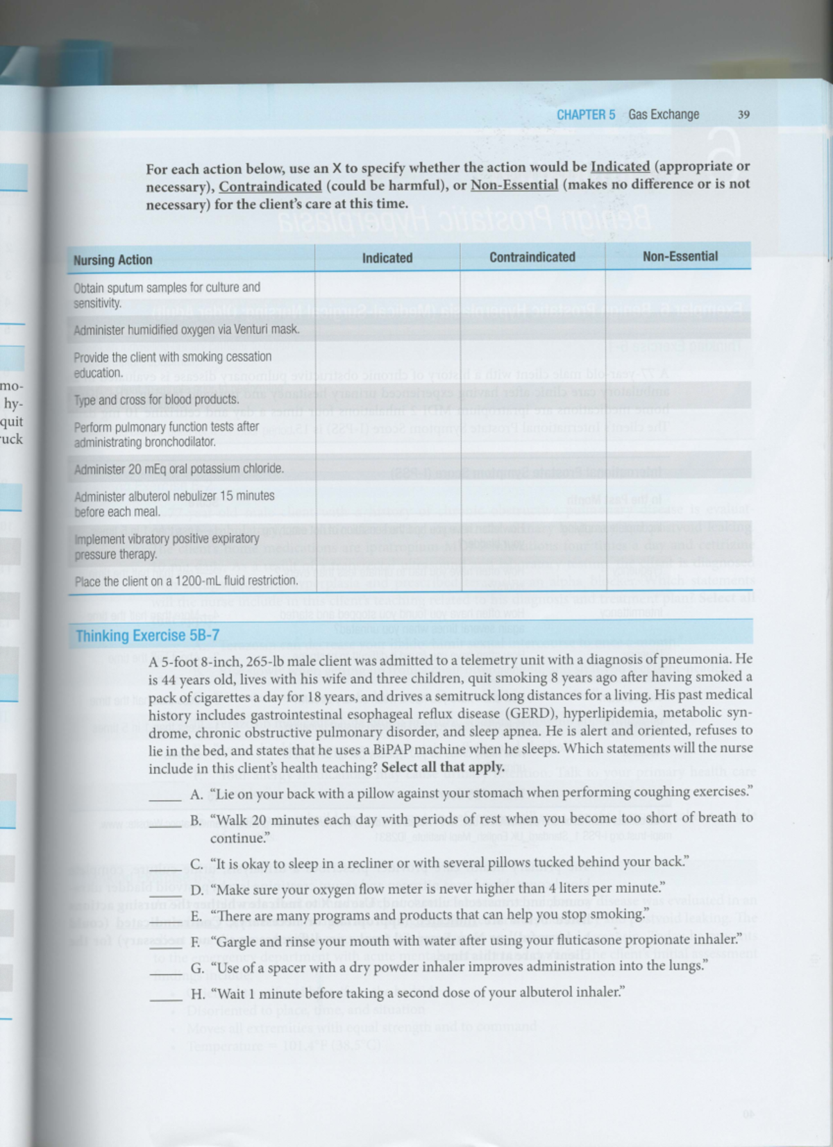 Clinical Judgement COPD 45 - HHS 4200 - Studocu