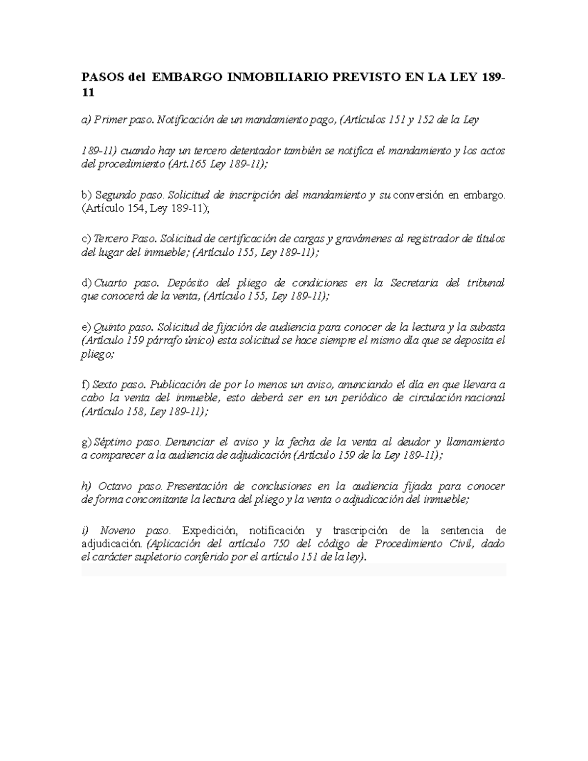 Candida Riveras II - PASOS del EMBARGO INMOBILIARIO PREVISTO EN LA LEY ...