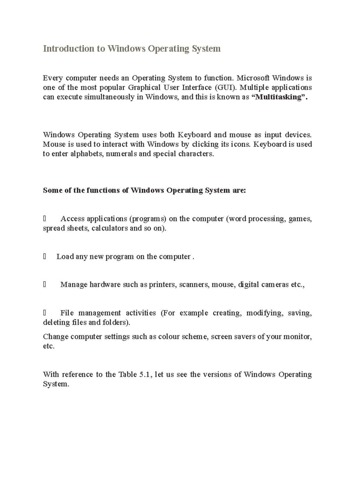 Intro 2Windows Os - Introduction to Windows Operating System Every ...