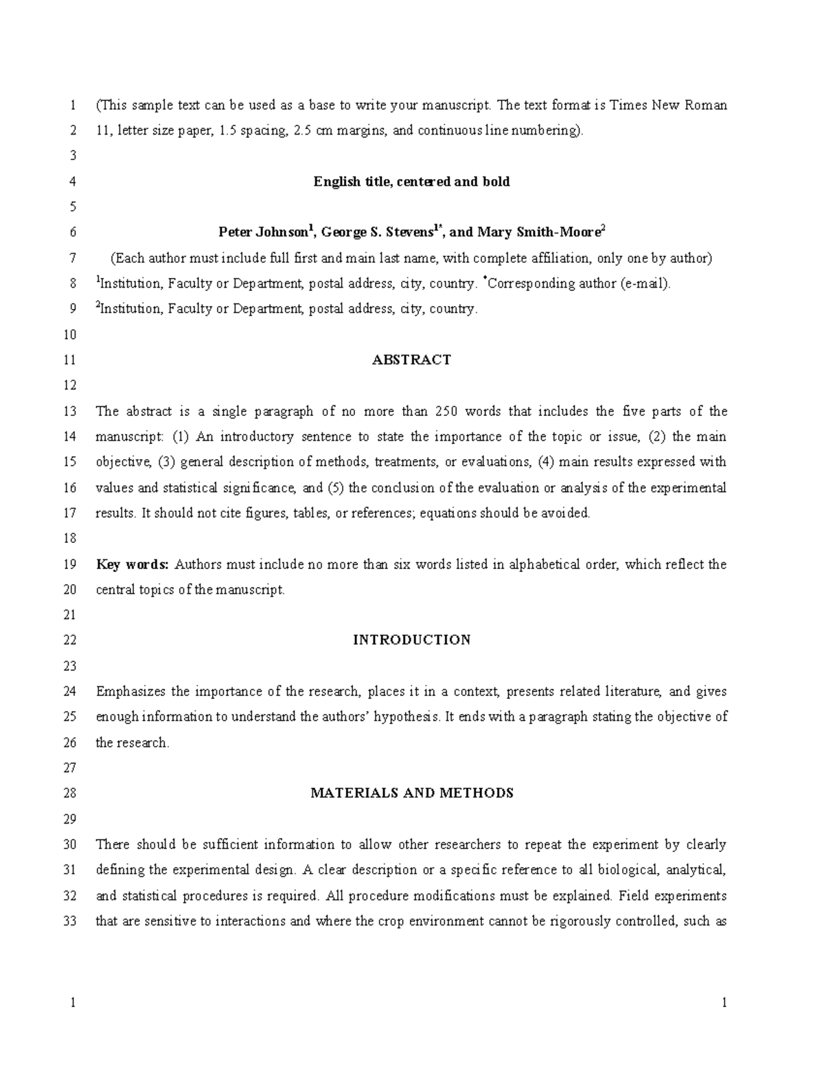 Sample Manuscript - Apuntes - (This sample text can be used as a base ...