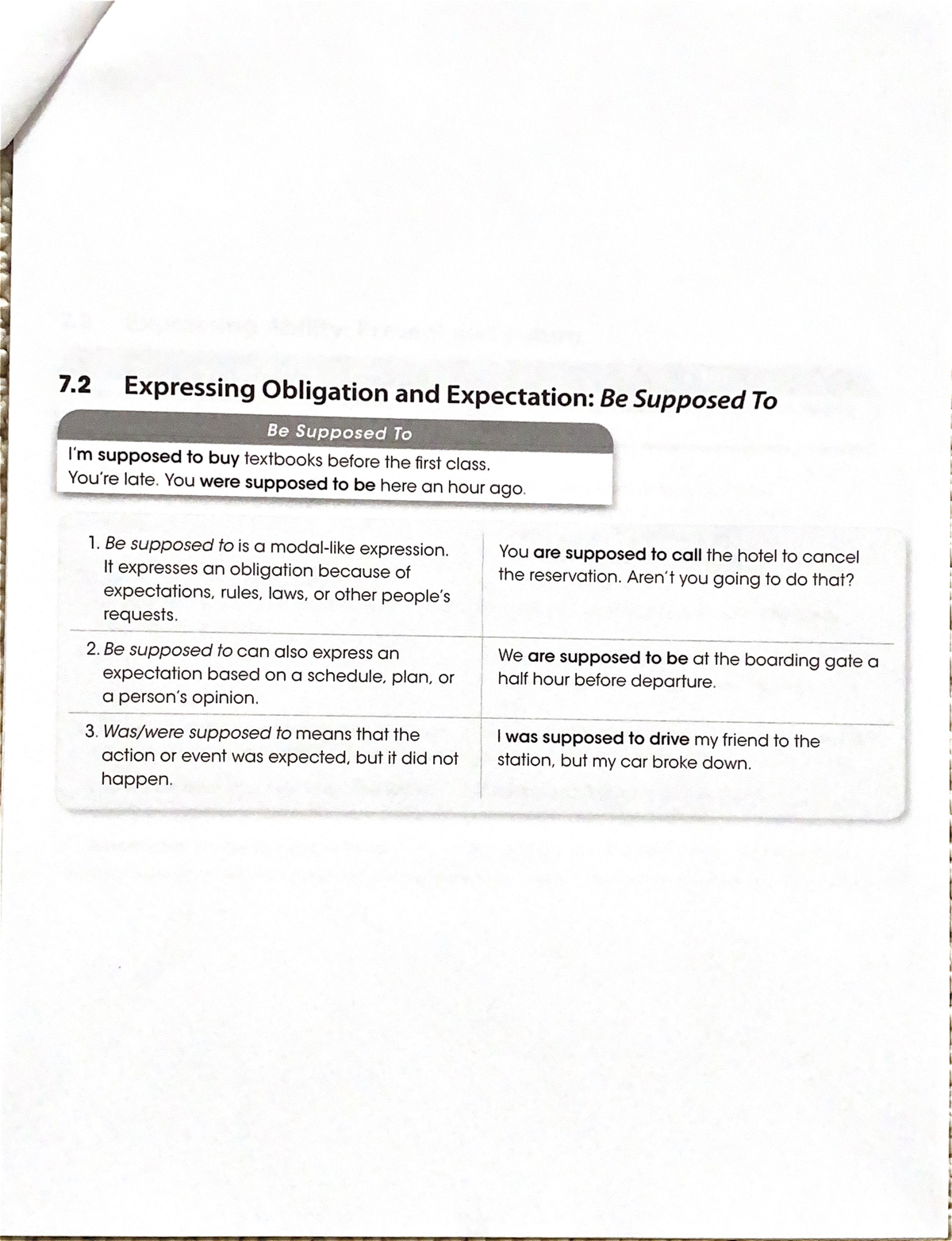 7 - Expressing Obligation and Expectation : Be supposed To - EAPP 1500 ...
