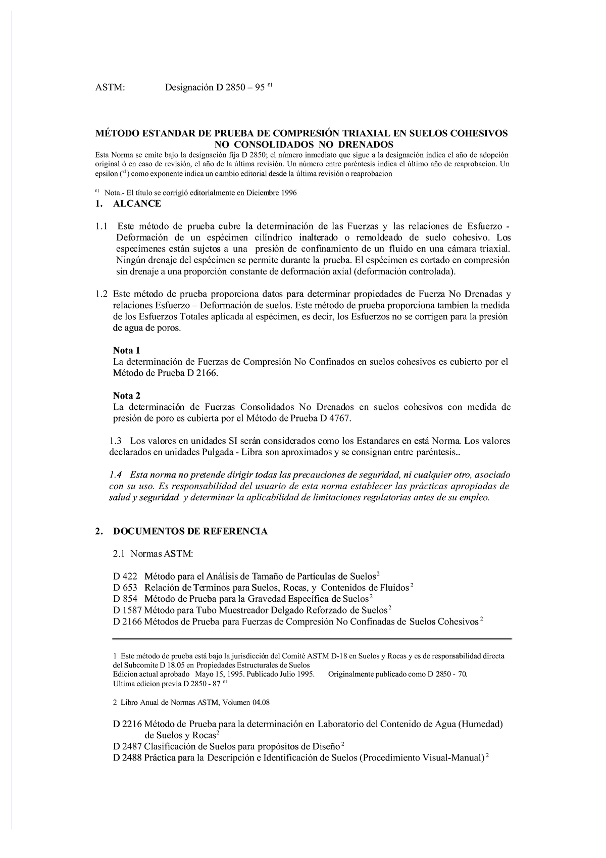 ASTM D-2850(UU) - ASTM D-2850(UU) - AASSTTMM:: DDeessiiggnnaacciióónn ...