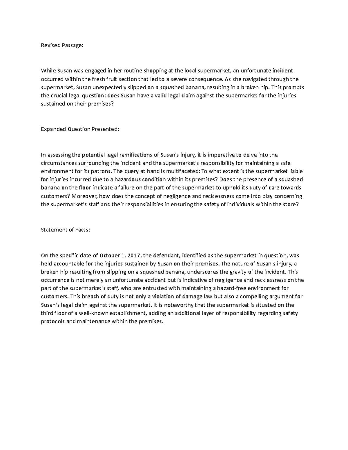 Revised Passage - Assignment assigned to as to revise the penal code ...