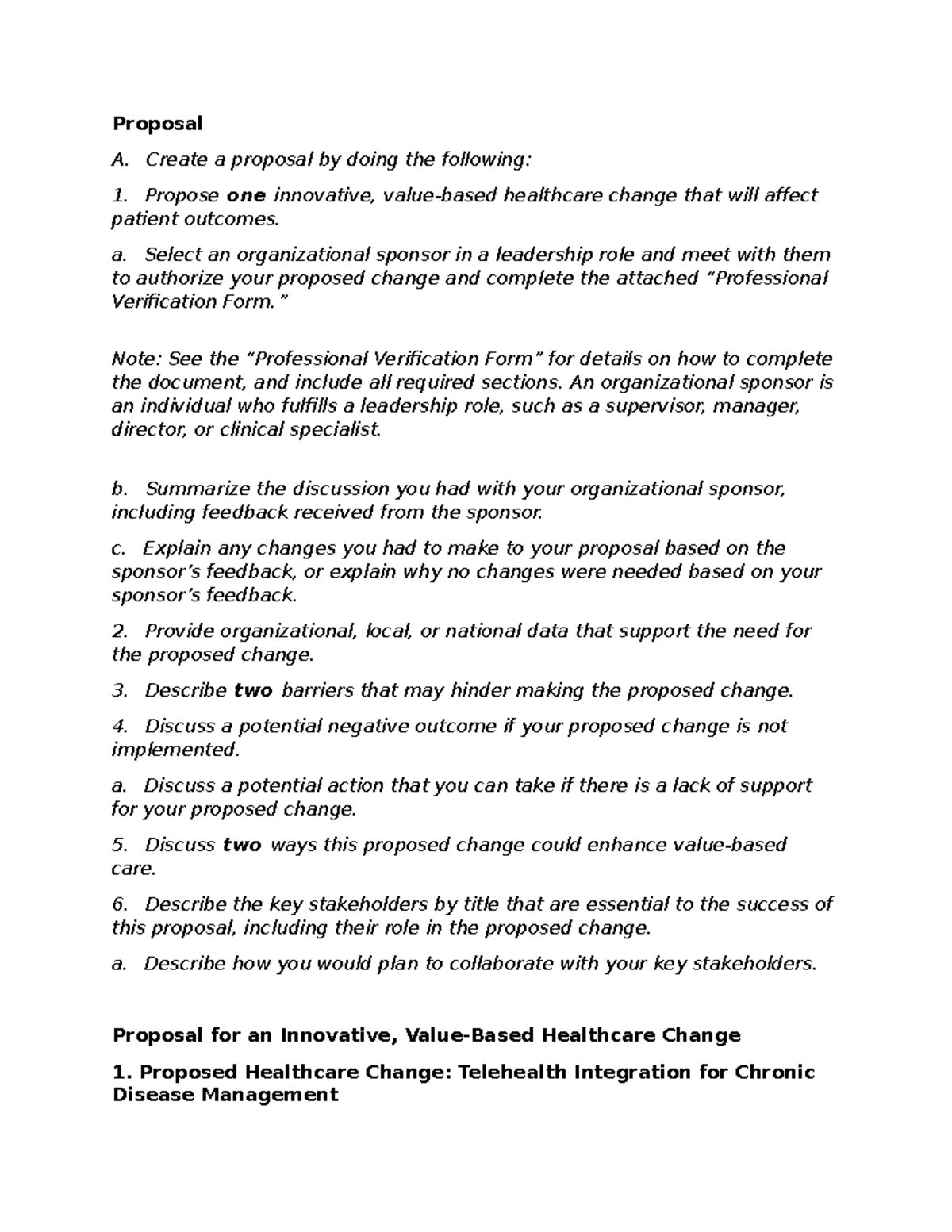 226 task 1 capstone - Proposal A. Create a proposal by doing the ...