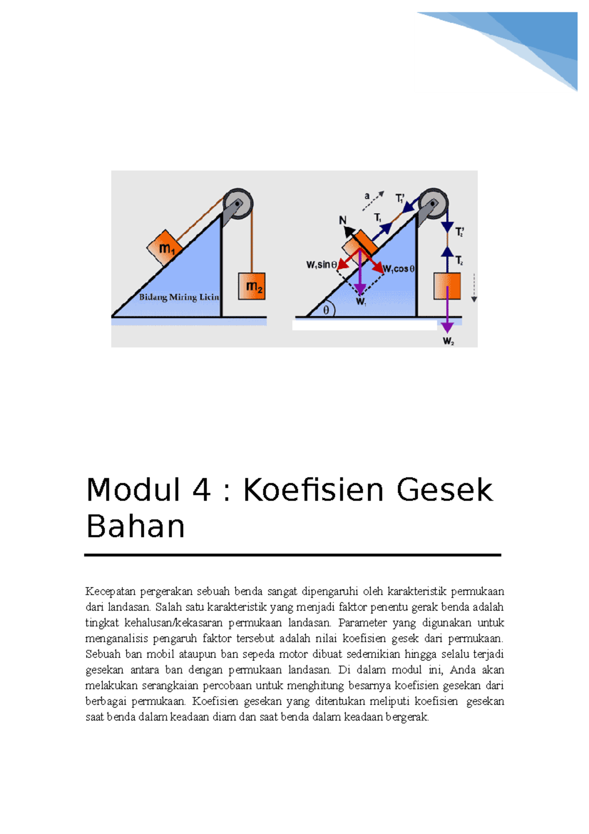 Modul 4 - ljbjk;/kb;ojb;j - Modul 4 : Koefisien Gesek Bahan Kecepatan ...
