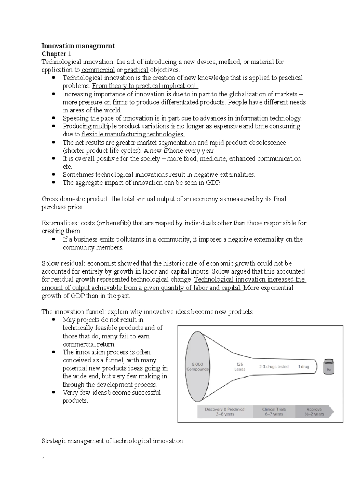 Innovation management - Innovation management Chapter 1 Technological ...