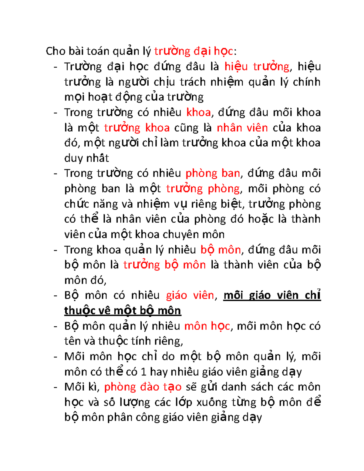 Cho bài toán phân tích và thi t k qu n lý d án c a m t công ty - Cho bài toán qu ản lý tr ường đ ...