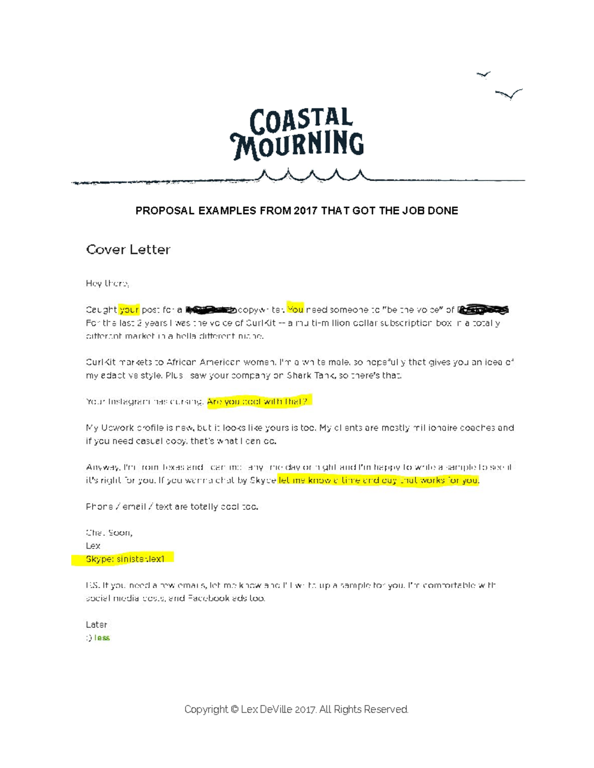 Advanced Upwork Proposals 001 Lex-De Ville-Proposal-Examples-2 ...