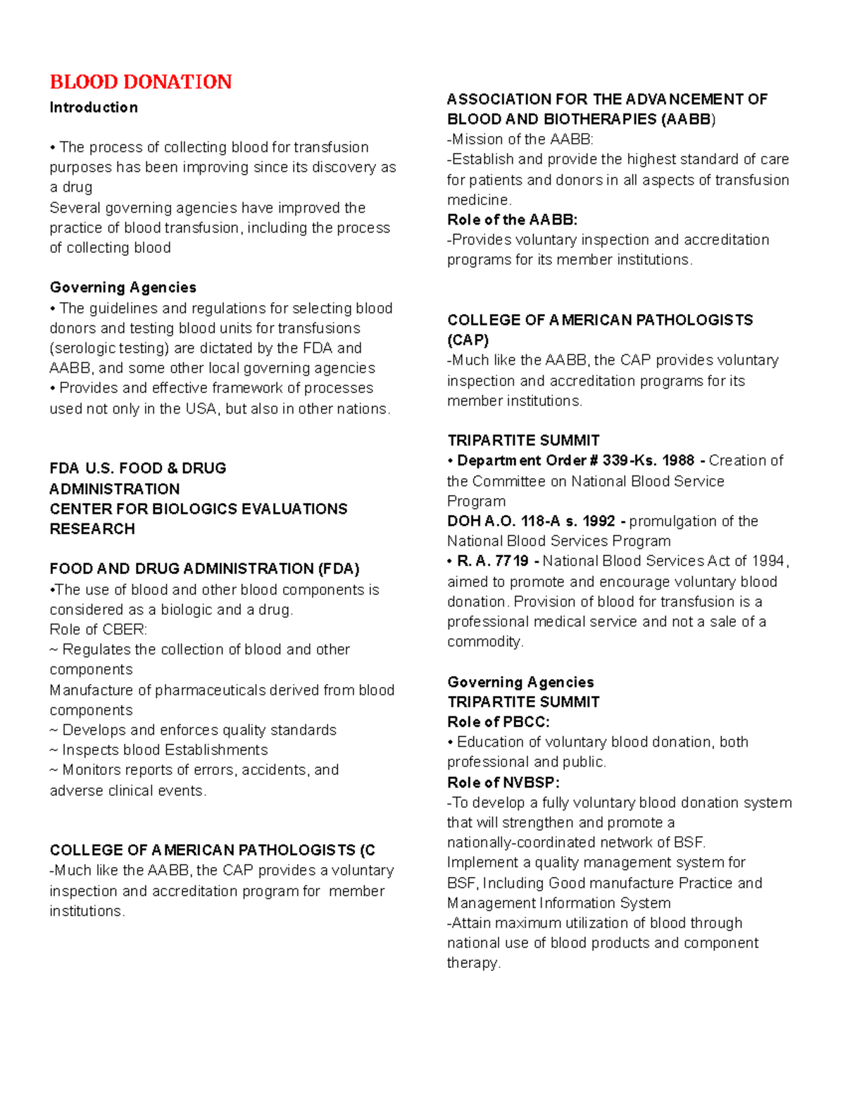 Blood%20 Donation - BLOOD DONATION Introduction The process of collecting blood for transfusion ...
