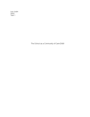 C121 Task 4 - tASK 4 - Lexi Joslin WGU Student ID # Survey Of United ...