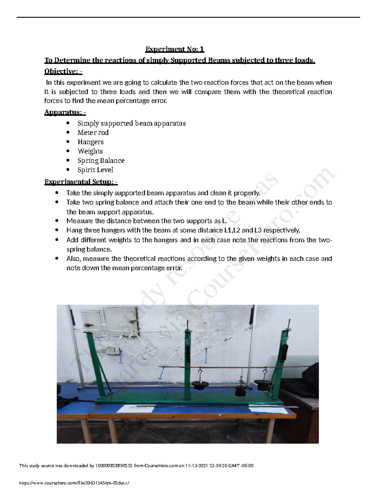 LAB WORK FOR DYNAMICS - Engineering Dynamics - UET Lahore - Studocu