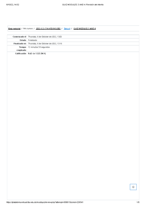 Exercices for the modules 1-2-3 prime time 3 - Exercices for the ...