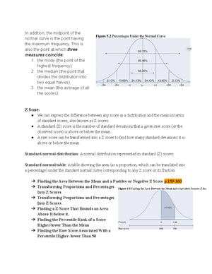 Quantitative Methods In Geography chapter 3 summary - Statistical ...