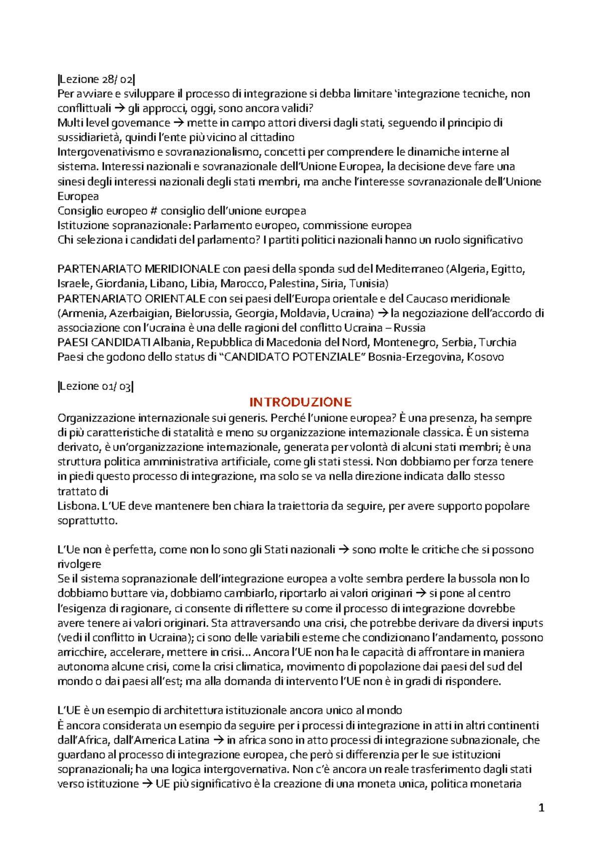 Sistema Politico UE - |Lezione 28/ 02| Per avviare e sviluppare il ...