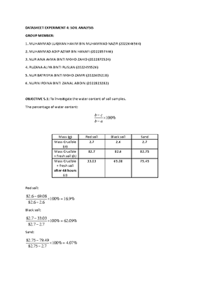 BIO150 LAB Report 3 - LABORATORY REPORT (BIO150) NUMBER OF EXPERIMENT ...
