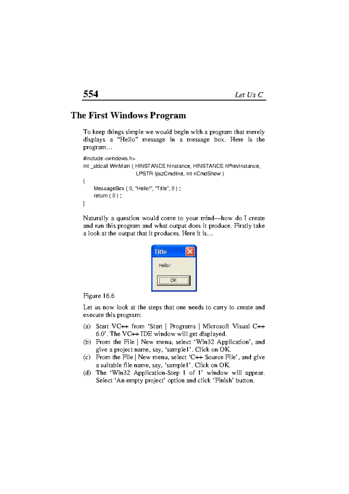 Let Us C Yashwant - Part4 - 554 Let Us C The First Windows Program To ...