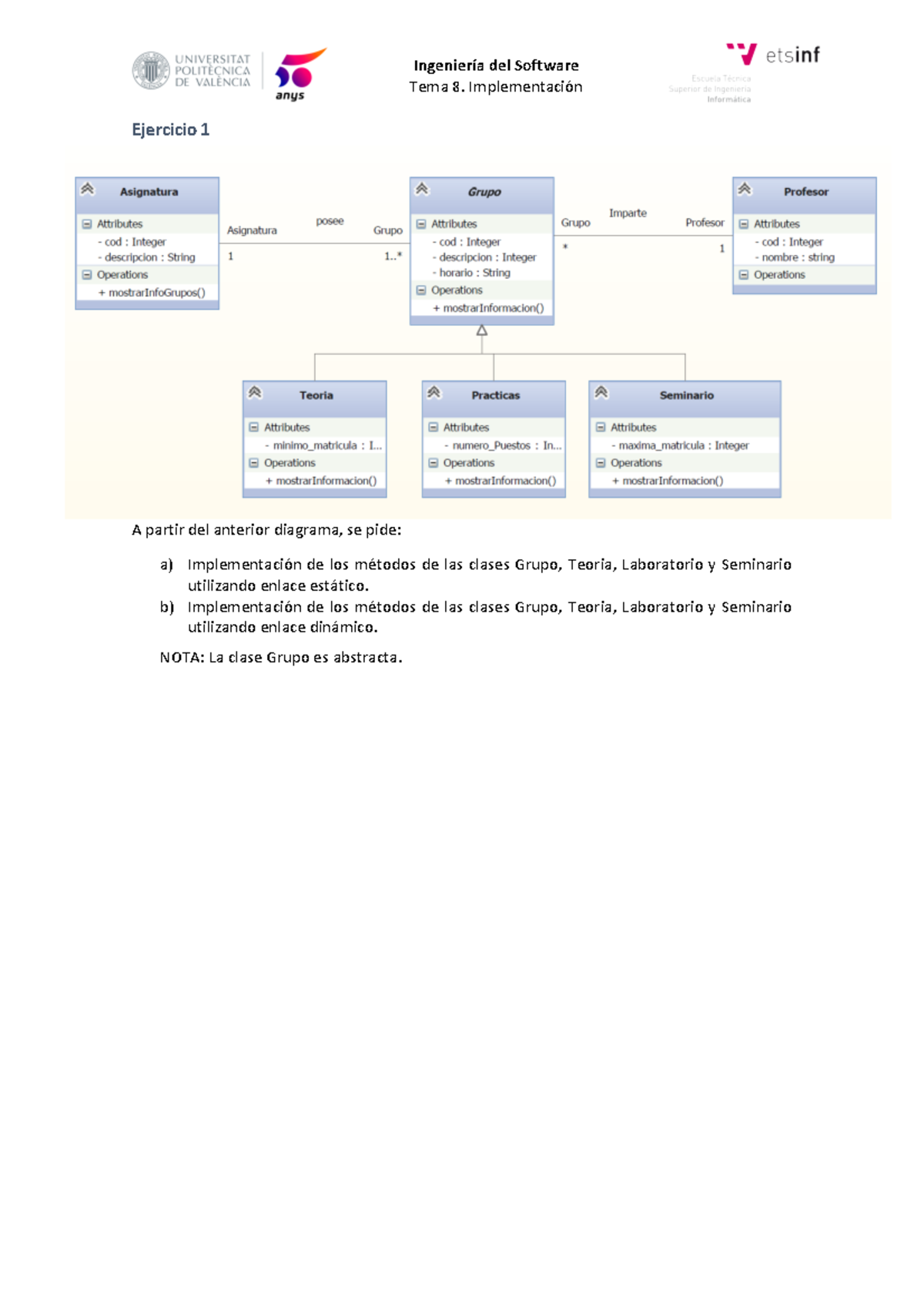 T8-Ejercicios Cuestiones - Warning: TT: undefined function: 32 Tema 8. Implementación Ejercicio ...