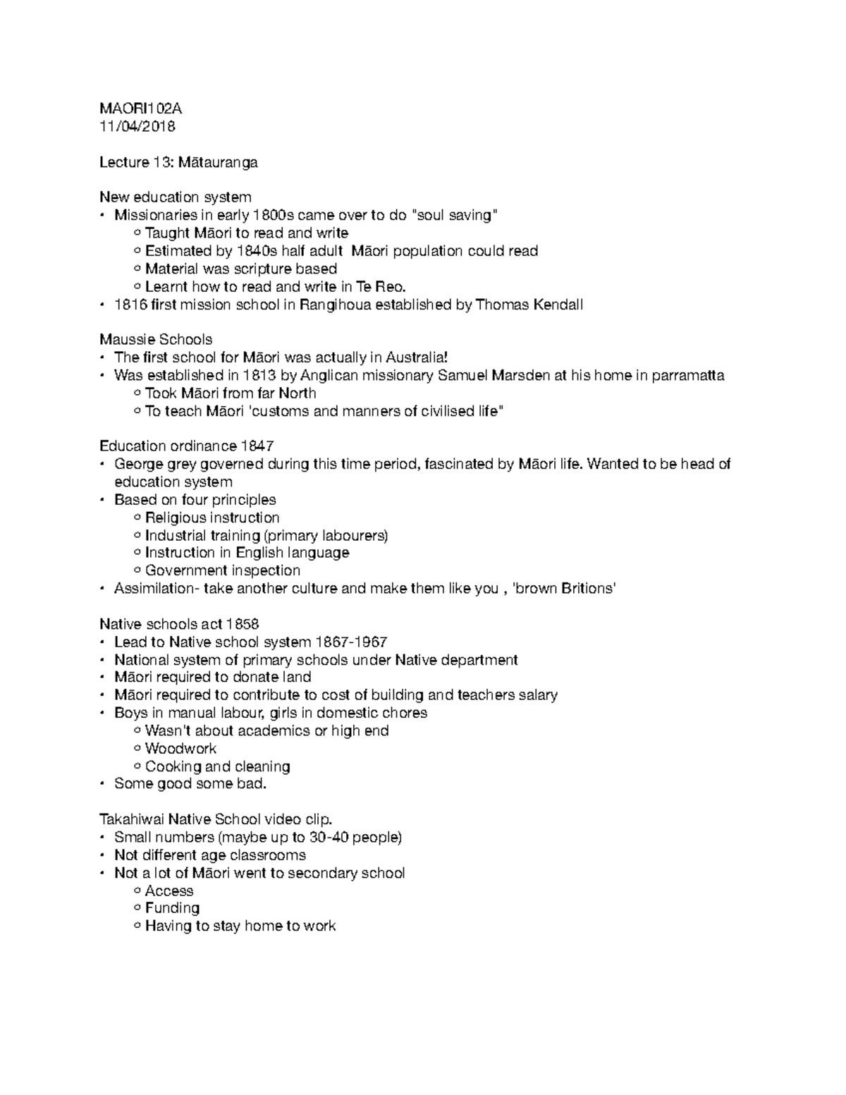 Maori102 A 11 04 2018 Lecture Notes 6 Warning Error During Font Loading Xmlrequest Is