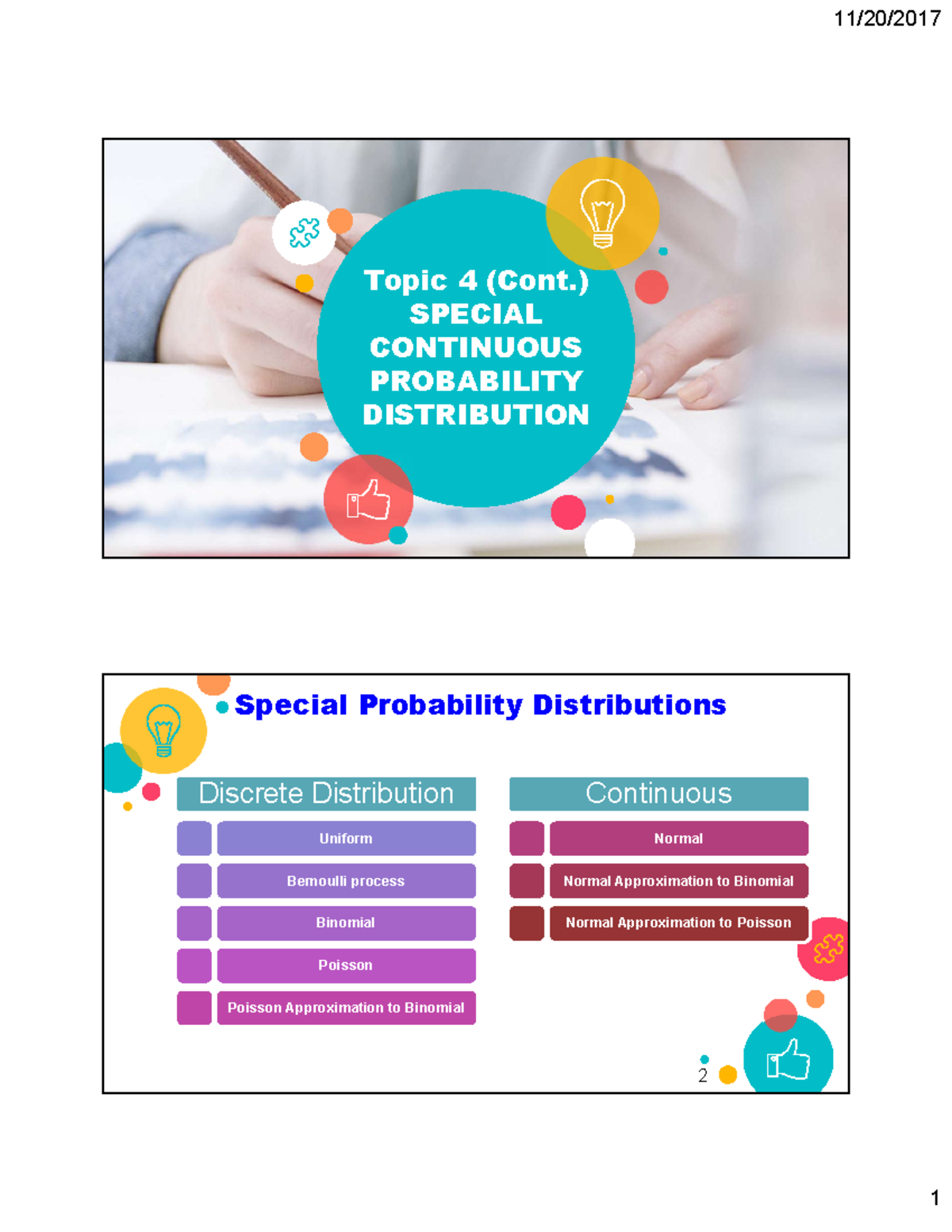 STA416 4 2 - student - LECTURE NOTES - Topic 4 (Cont.) SPECIAL ...