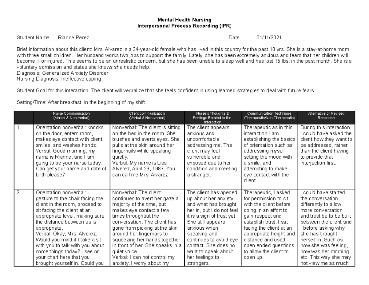 IPR Form - This assignment took forever. It's basically a made-up story ...