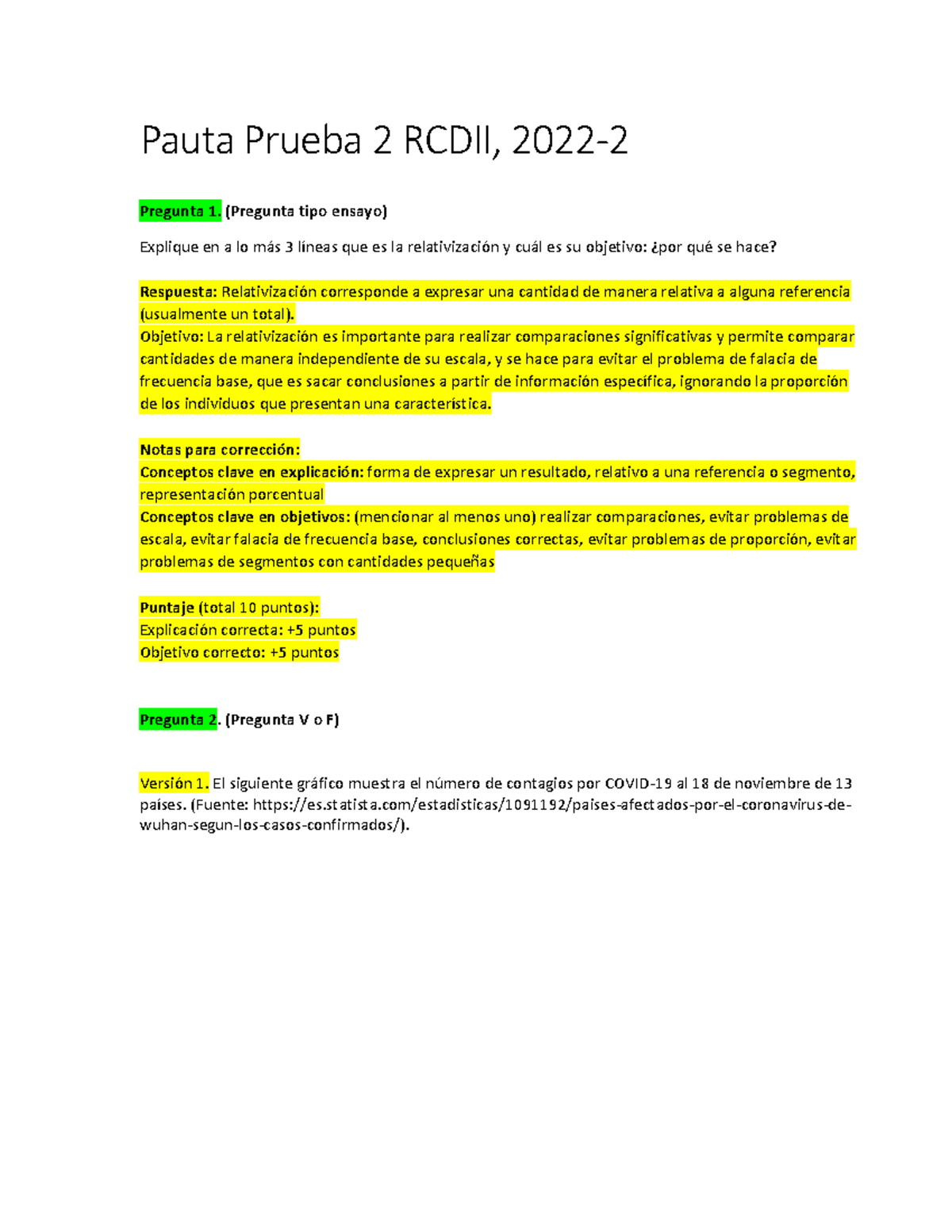 Pauta Prueba 2 RCDII 2022 2 - Pauta Prueba 2 RCDII, 2022- 2 Pregunta 1. (Pregunta tipo ensayo ...