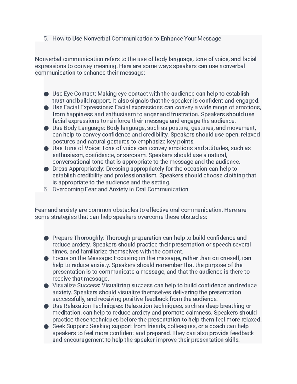 Fundamentals of Oral Communication 5-6 - How to Use Nonverbal ...